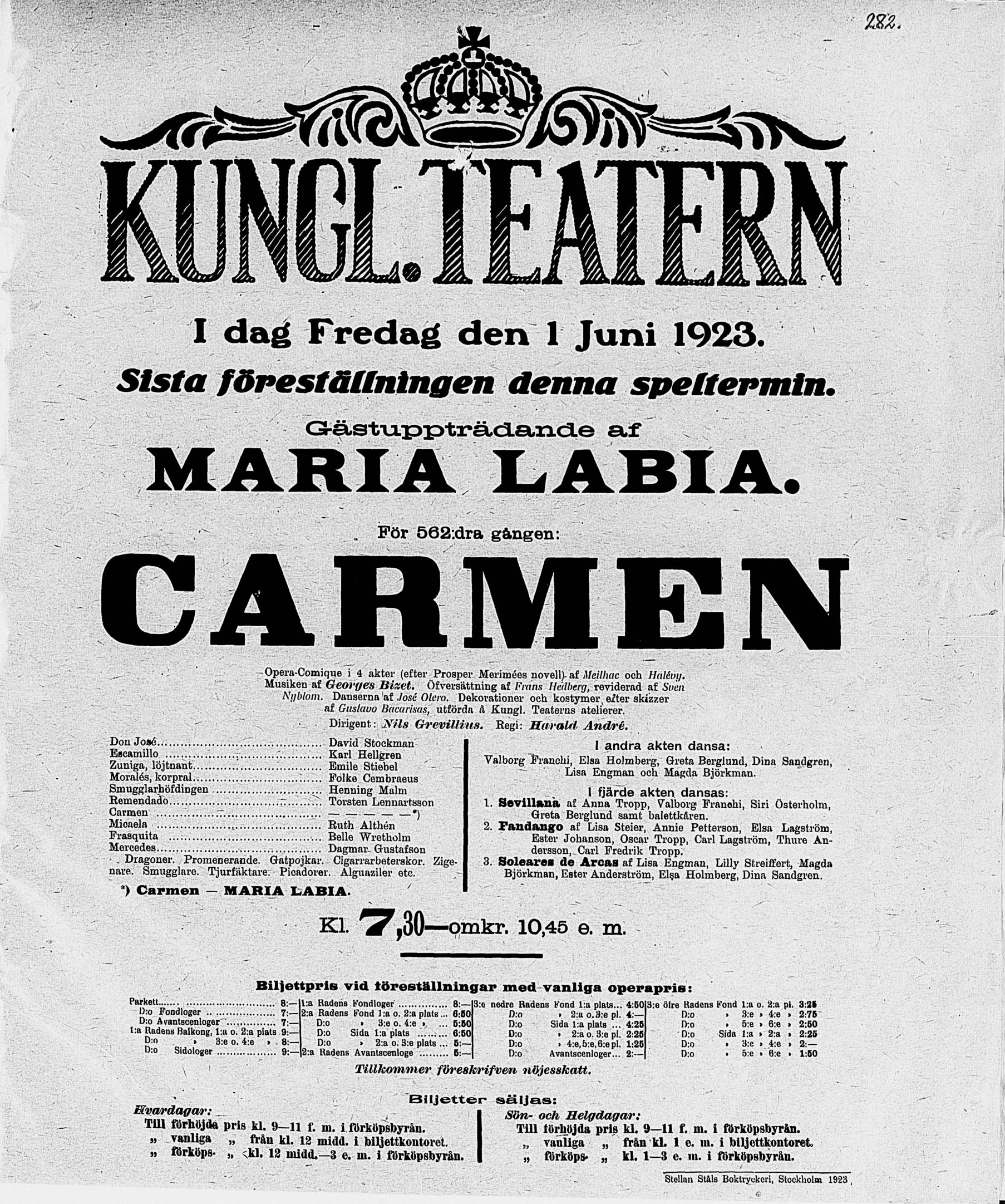 Kungliga Operan | PositionEtt